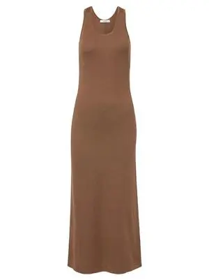 Max Mara Aceri Virgin Wool Midi Dress - Brown