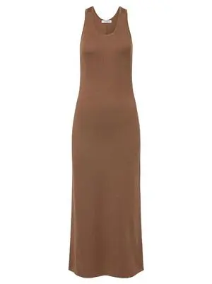 Max Mara Aceri Virgin Wool Midi Dress - Brown