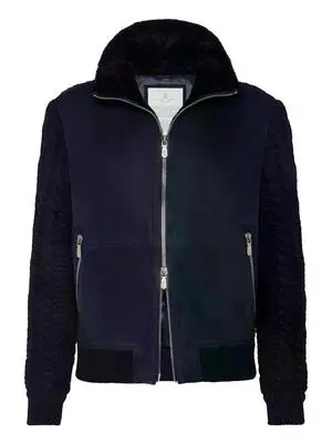 Brunello Cucinelli Zip-up Bomber Jacket - Blue