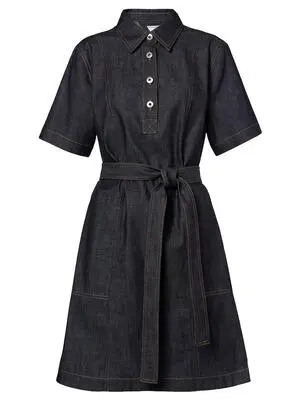 Bottega Veneta Denim Mini Dress - Blue