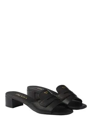 PRADA Leather Heeled Sandals