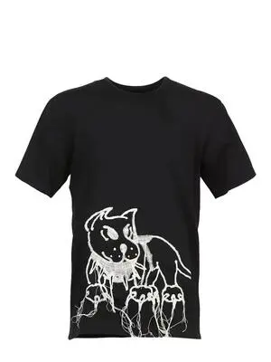CHITO Guard-embroidered T-shirt - Black