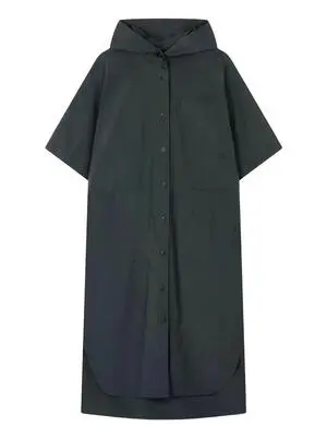 STUDIO TOMBOY Hooded Button-up Coat - Grey