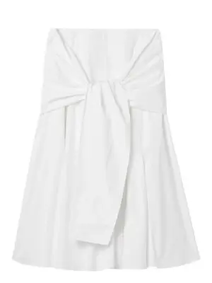 Loewe Layered Cotton-poplin Midi Skirt - White