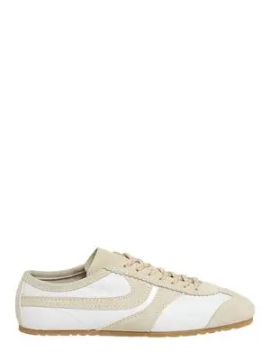 Dries Van Noten Dustin Mixed Leather Retro Sneakers - White