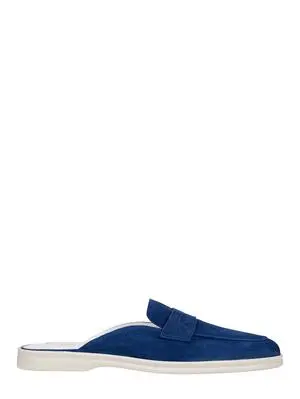 SOPHIQUE Riviera Suede Loafer Mules Blue Ink