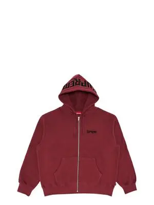 Supreme Mister Cartoon Zip Up Hooded Sweatshirt - Purple