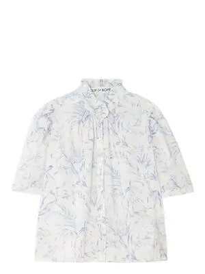 Alix Of Bohemia Winn Ruffled Printed Shirt - White