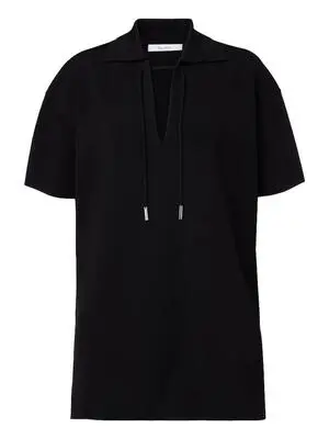 Max Mara Poltava Crêpe Top - Black