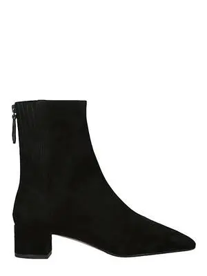 AQUAZZURA Saint Honore 35 Suede Combat Boots - Black