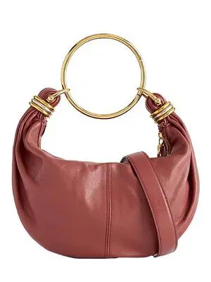 Chloé Small Leather Hobo Bag - Brunet Pink