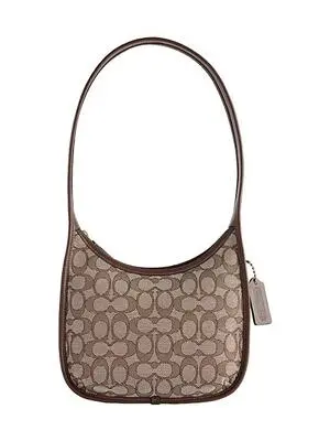 COACH Curve Zip Leather Shoulder Bag