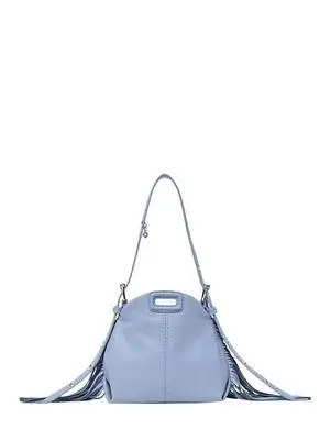 Maje Miss M Micro Leather Bag - Blue Sky