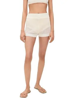 PQ Knitted Shorts - Ivory