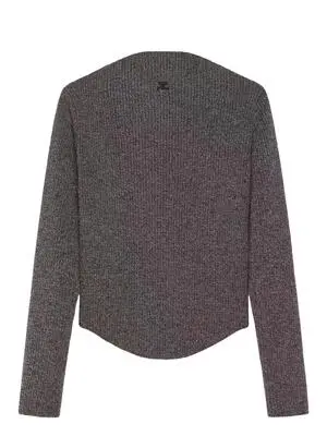 COURREGES Ribbed-knit Sweater - Grey