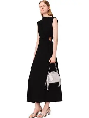 Maje Viscose Maxi Dress - Black