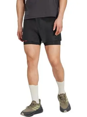 Adidas Adi365 H.koumori Running 2-in-1 Shorts S 5 - Black