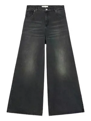 Blumarine Wide Leg Jeans - Grey