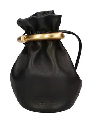 Cult Gaia Asa Drawstring Bucket Bag - Black