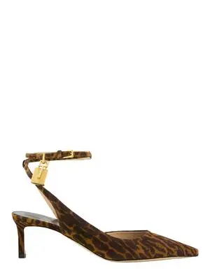 TOM FORD Ocelot Padlock Pumps - Brown