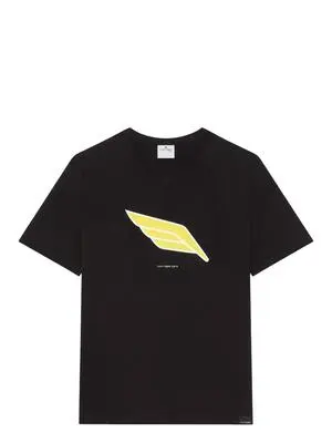 COURREGES Wing-print T-shirt - Black