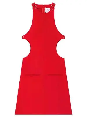 COURREGES Cut-out Detail Sleeveless Dress - Red