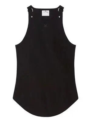 COURREGES Sleeveless Top - Black
