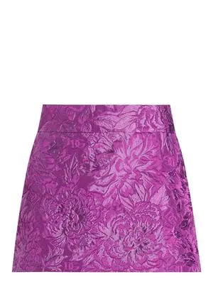 Dolce & Gabbana Brocade Mini Skirt - Purple