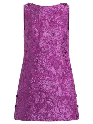 Dolce & Gabbana Brocade Dress - Purple