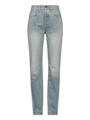 Amiri Cotton Denim Mom Jeans - Blue