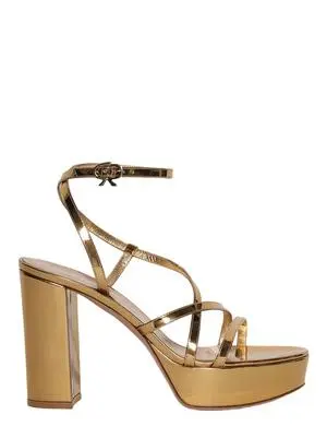 GIANVITO ROSSI Platform High Heel Sandals - Gold