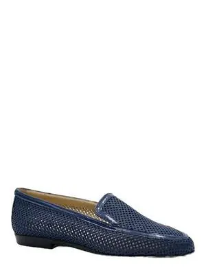 AMALFI BY RANGONI Otello Leather Loafer Navy Parm