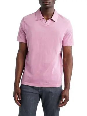 THREADS 4 THOUGHT Jared Mineral Wash Cotton Polo - Cherry Blossom