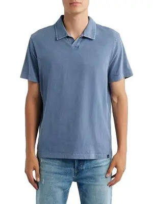 THREADS 4 THOUGHT Jared Mineral Wash Cotton Polo - Stargazer