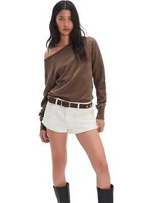 Free People Jess Long Sleeve - Coco Brown Heather