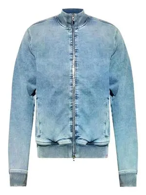 DIESEL® Zip-front Denim Jacket - Blue
