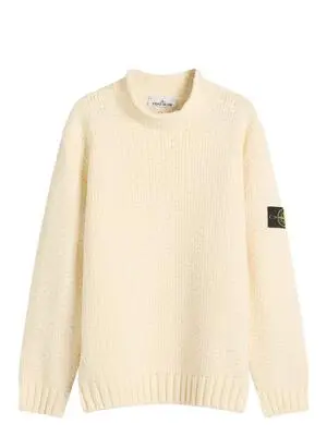 Stone Island Cotton Chenille Jumper - Ivory