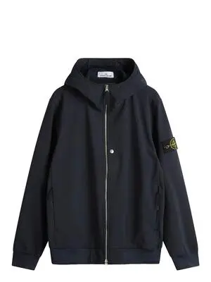 Stone Island Soft Shell-r Hooded Jacket - Navy Blue