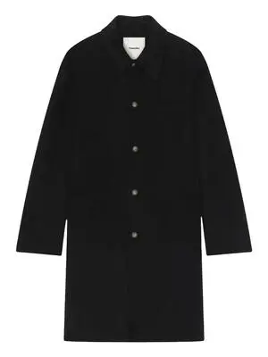 Nanushka Janno Button-fastening Coat - Black