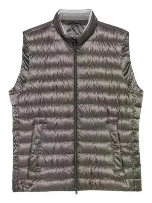 Herno Quilted Sleeveless Vest - Grey