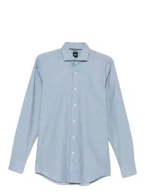 BOSS Cotton Shirt Blue