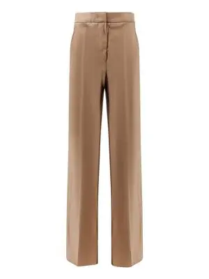 Max Mara Fernet Virgin Wool Trousers - Brown