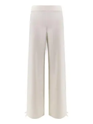 Max Mara Nigeria Pure Virgin Wool Trousers - White
