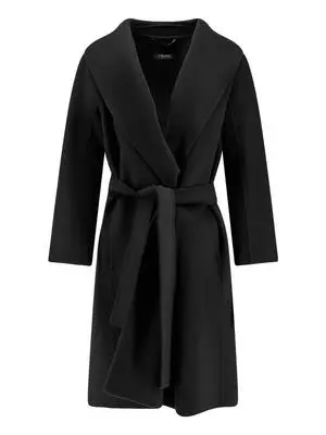 Max Mara Messi Wool Coat - Black