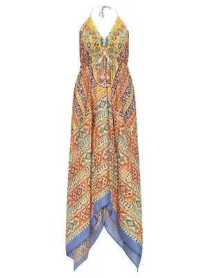 Etro Halter-neck Patterned Dress - Orange