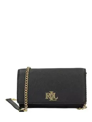 Ralph Lauren Chain-strap Leather Crossbody Bag - Black
