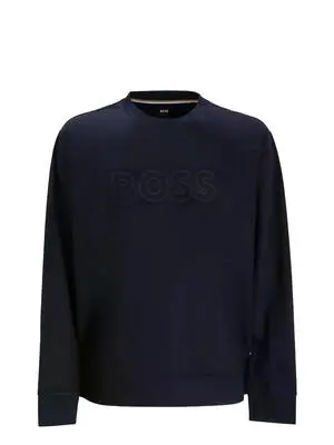 BOSS Logo-embellished Sweatshirt - Blue