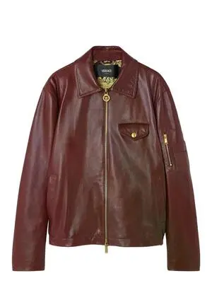 VERSACE Biker-Style Leather Jacket