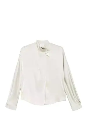 FORTE_FORTE Silk Blouse - Grey