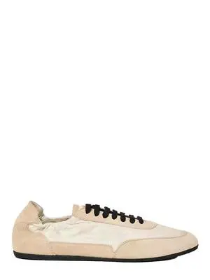 SCAROSSO Leggera Suede Sneakers - White
